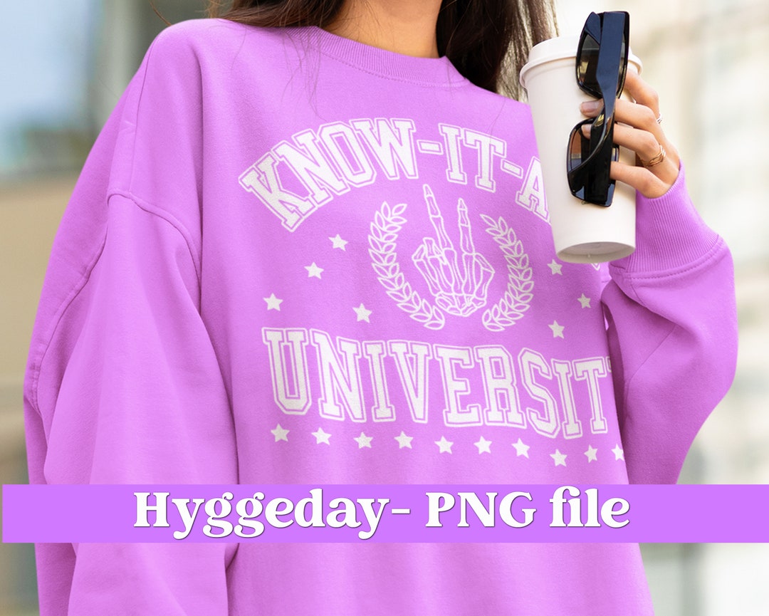 Know-it-all University PNG, Digital Download, Sublimation, Sublimate ...