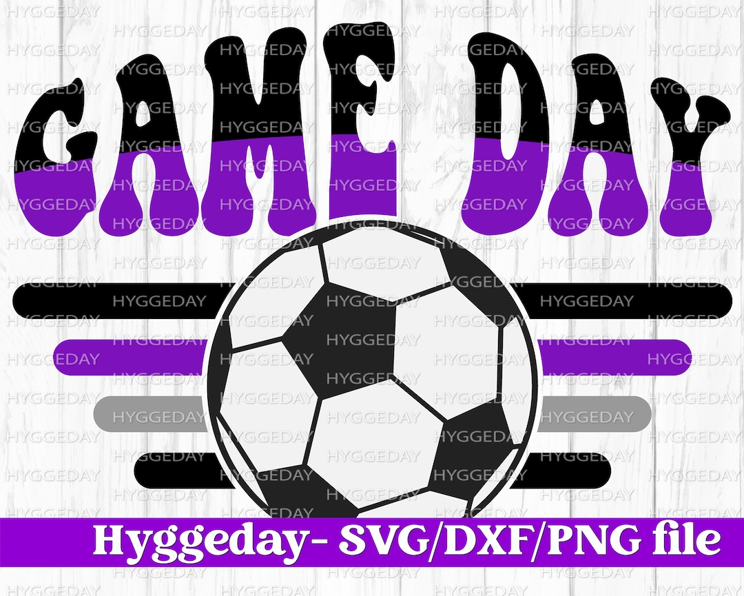 Game Day Soccer SVG DXF PNG, School, Team Spirit, Retro, Files For ...