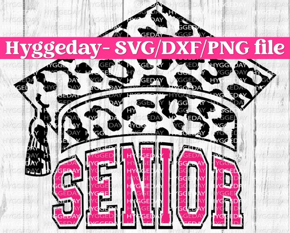 Senior With Graduation Cap Svg Dxf PNG Leopard Cheetah - Etsy