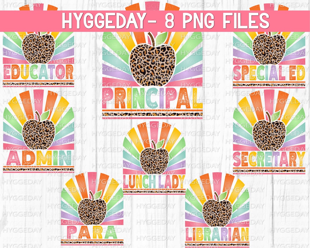 Back to School Bundle Png, 8 Files, Sublimation Download, Grade ...