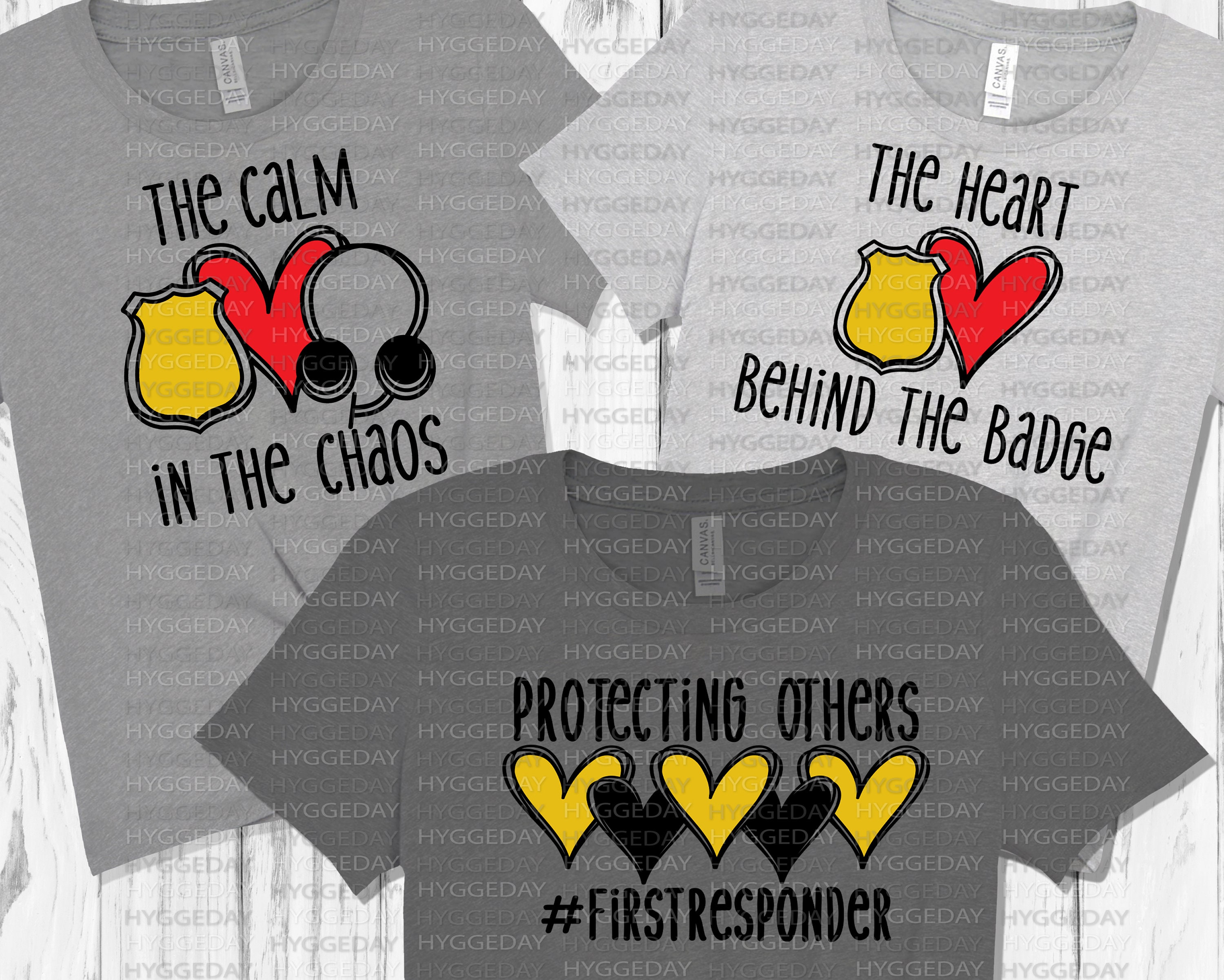 First Responder Bundle SVG DXF PNG Support Firefighters Back | Etsy