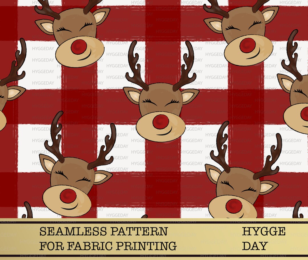 Seamless Christmas Png, Digital Paper, Santa, Reindeer Kids, Plaid ...