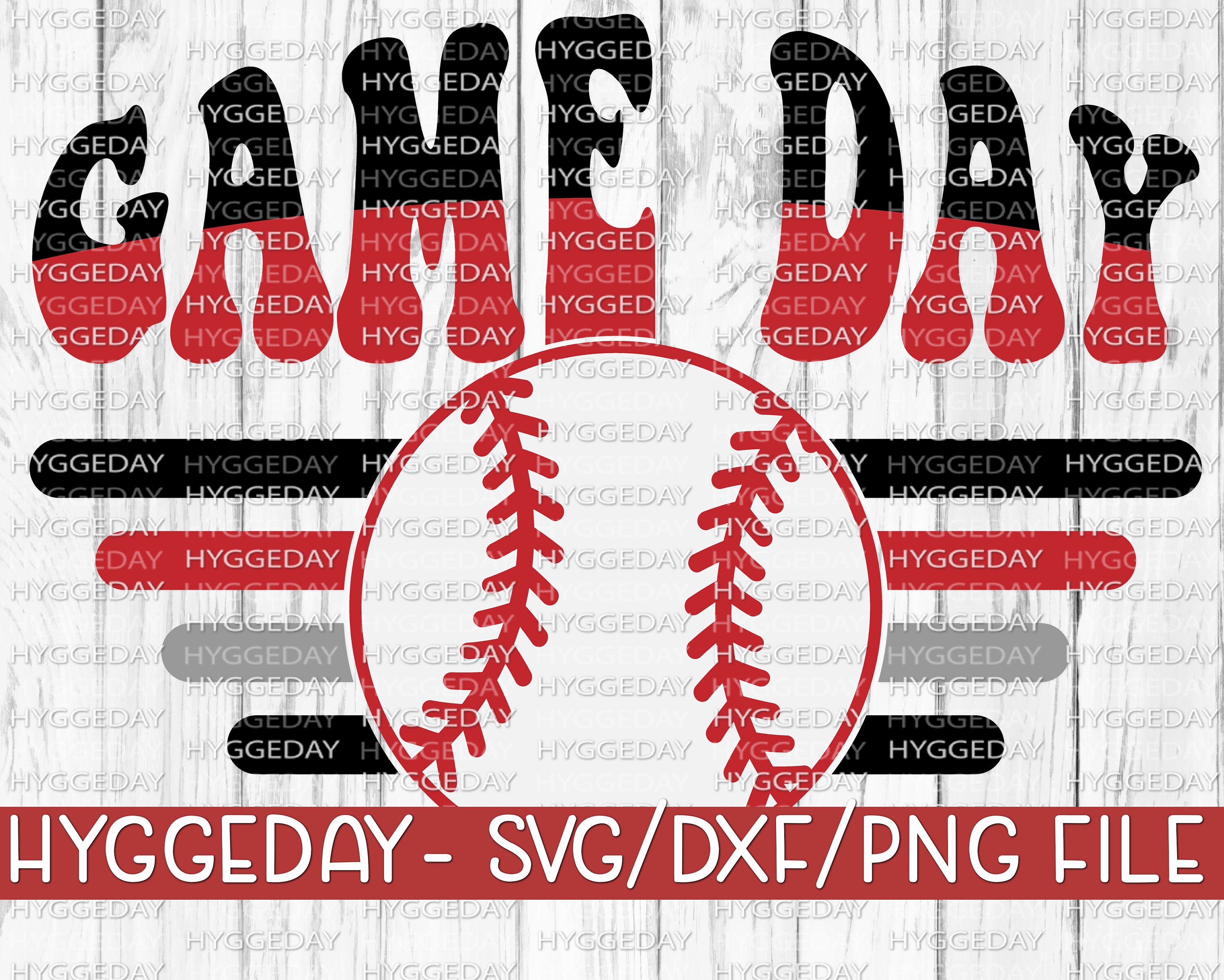 Game Day Baseball SVG DXF PNG School Team Spirit Retro | Etsy