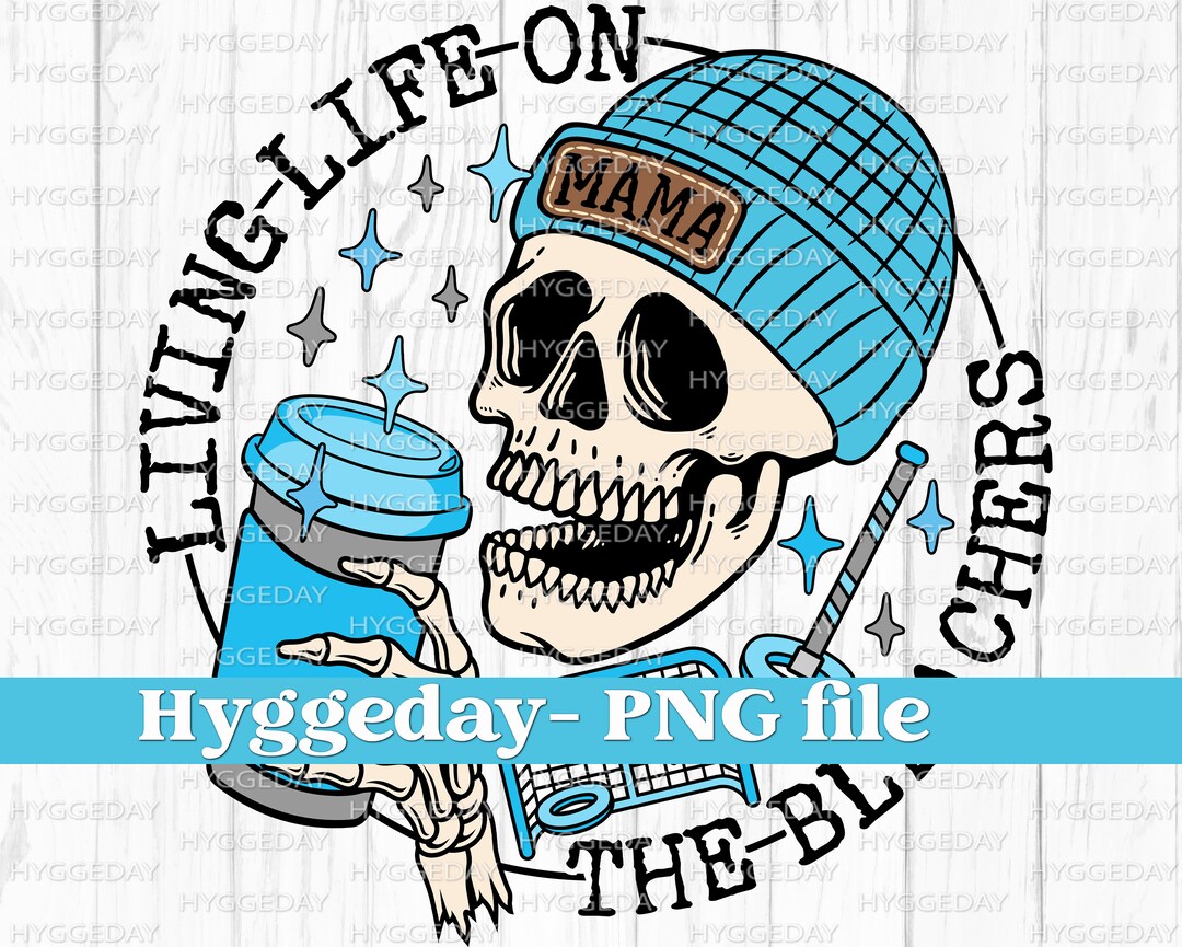 Living Life on the Bleachers PNG, Digital Download, Ringette, Hockey ...