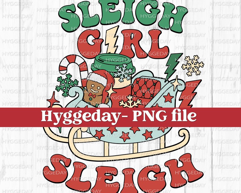 Sleigh Girl Sleigh PNG, Digital Download, Sublimation, Sublimate ...