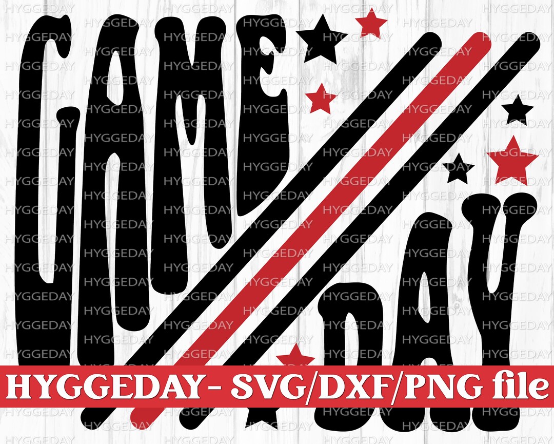 Game Day Football SVG DXF PNG, School, Team Spirit, Retro, Vintage ...