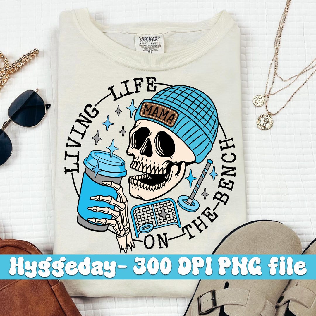 Living Life on the Bench PNG, Digital Download, Ringette, Hockey ...