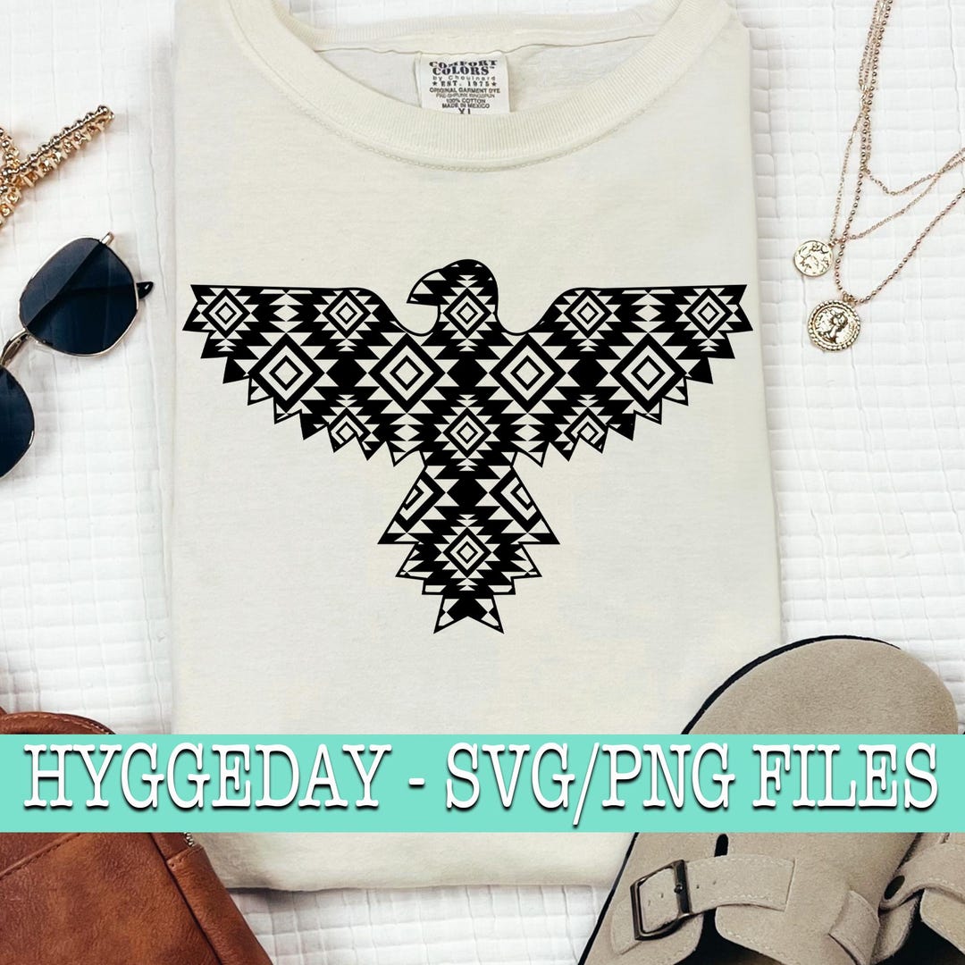 Aztec Thunderbird Svg Dxf Png, Boho Svg, Tribal, Pattern, Western Svg ...