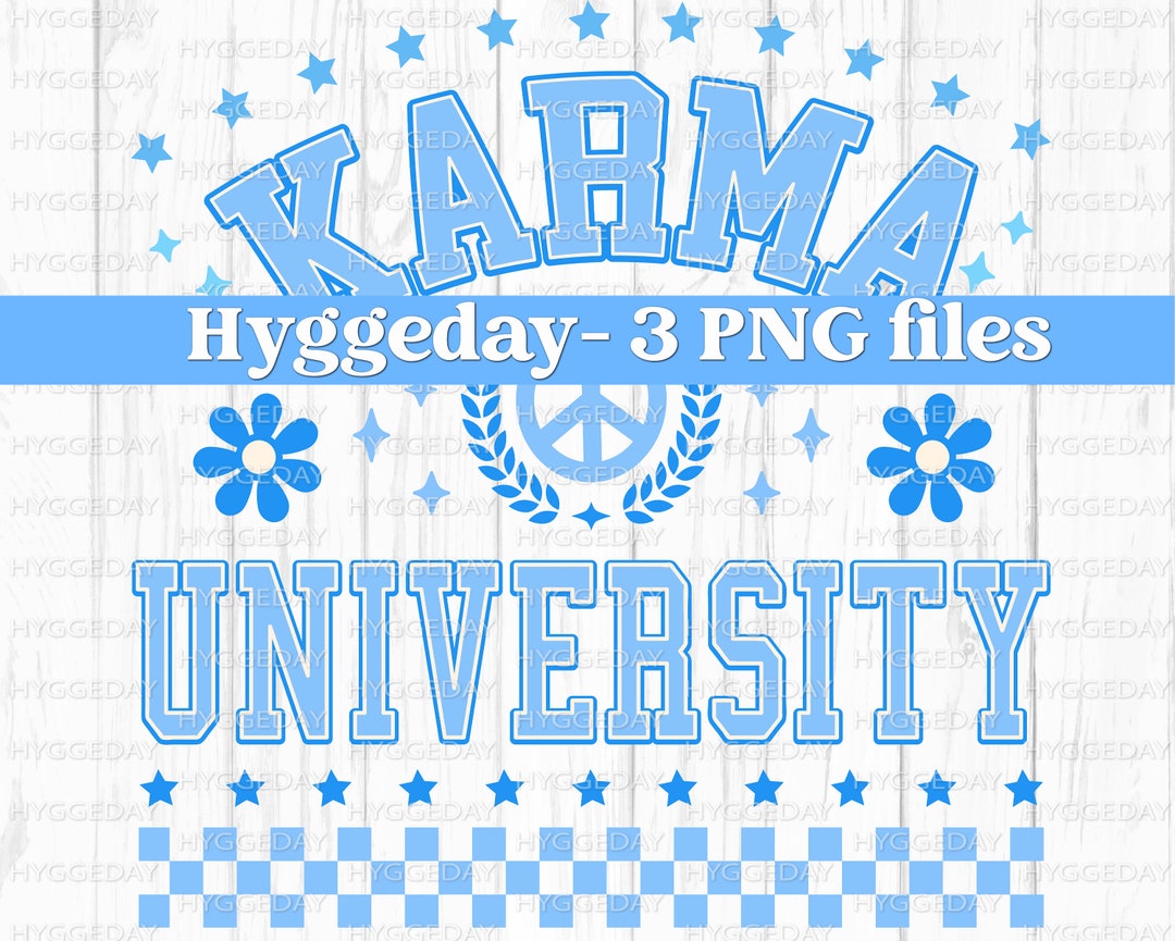 Karma University PNG, Digital Download, Sublimation, Sublimate, Preppy ...