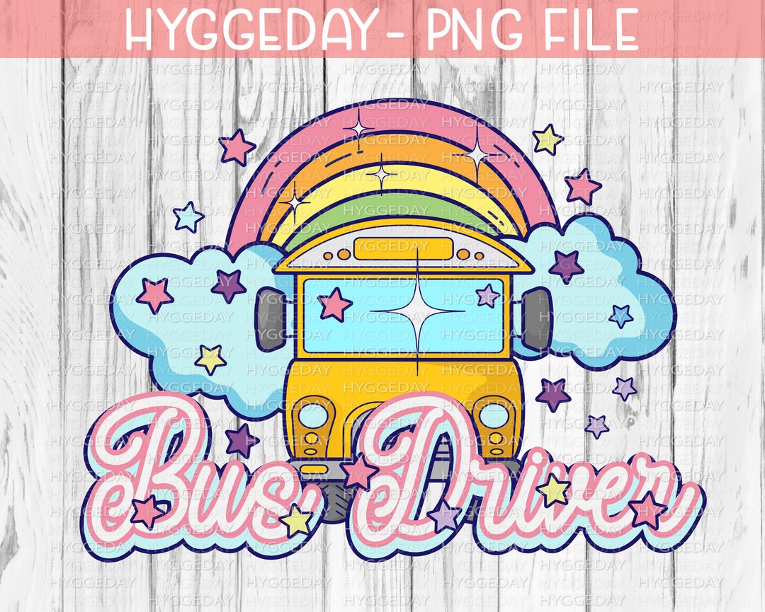Bus Driver Png, Sublimation Download, Back to School, Teacher, Teacher ...