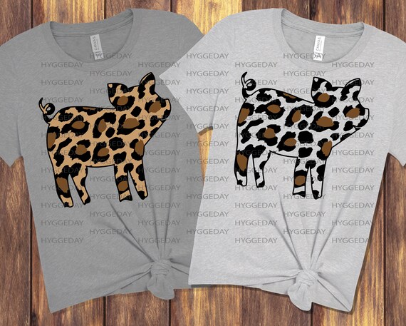 Leopard Pig Svg Dxf PNG Cut files piglet farm animal sublimate country ...