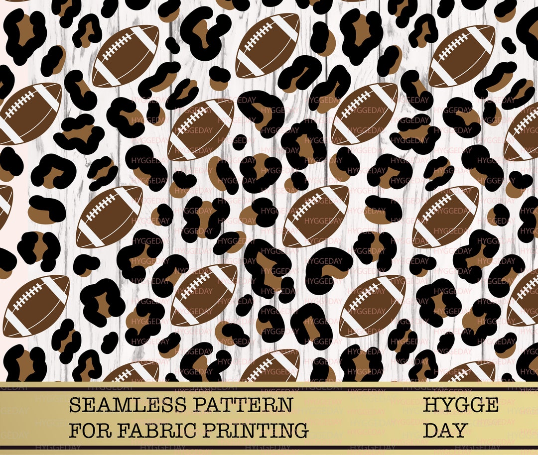 Seamless Football Leopard Png, Sublimate Download, Digital Paper ...