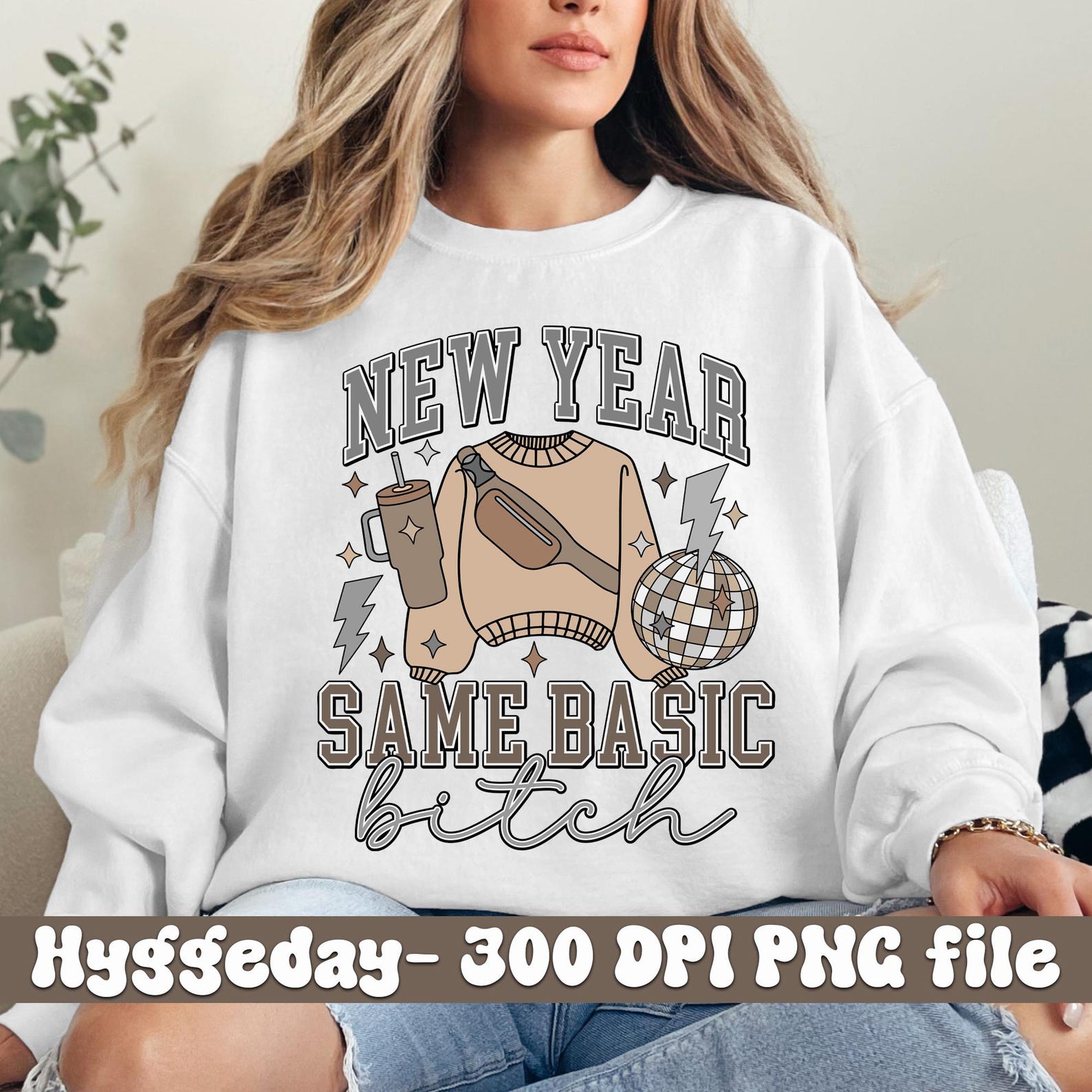 New Year PNG, Digital Download, Sublimation, Sublimate, Same Basic B ...