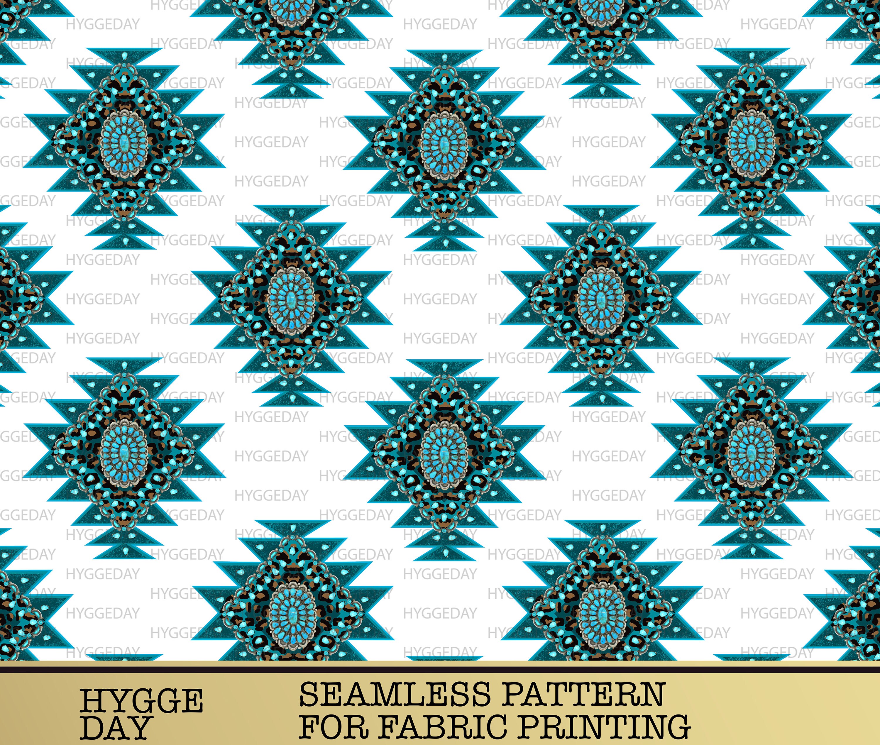 2 Seamless Serape Png Sublimate Download Aztec Turquoise - Etsy