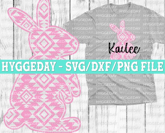 Aztec Bunny SVG DXF PNG Cut File Bunny Rabbit Easter | Etsy
