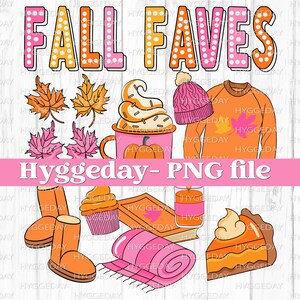 Fall Faves PNG, Digital Download, Sublimation, Sublimate Fall, Autumn ...