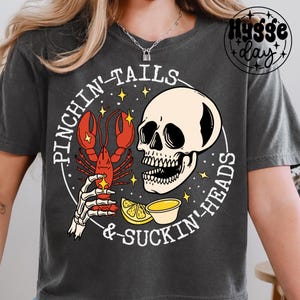 Crawfish Boil PNG: Pinchin' Tails, Suckin' Heads, Skull (digital ...