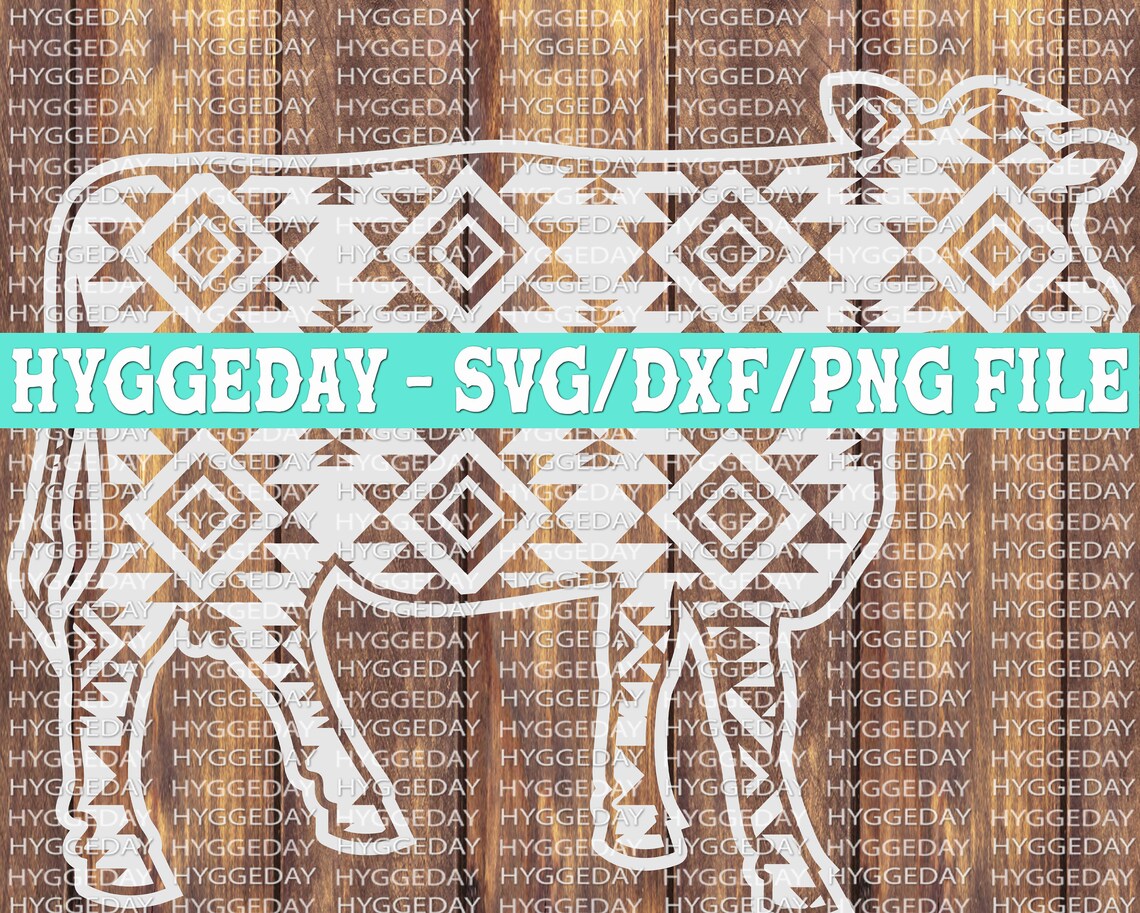 Aztec Cow Svg Dxf PNG Country Show Time Stock Show | Etsy