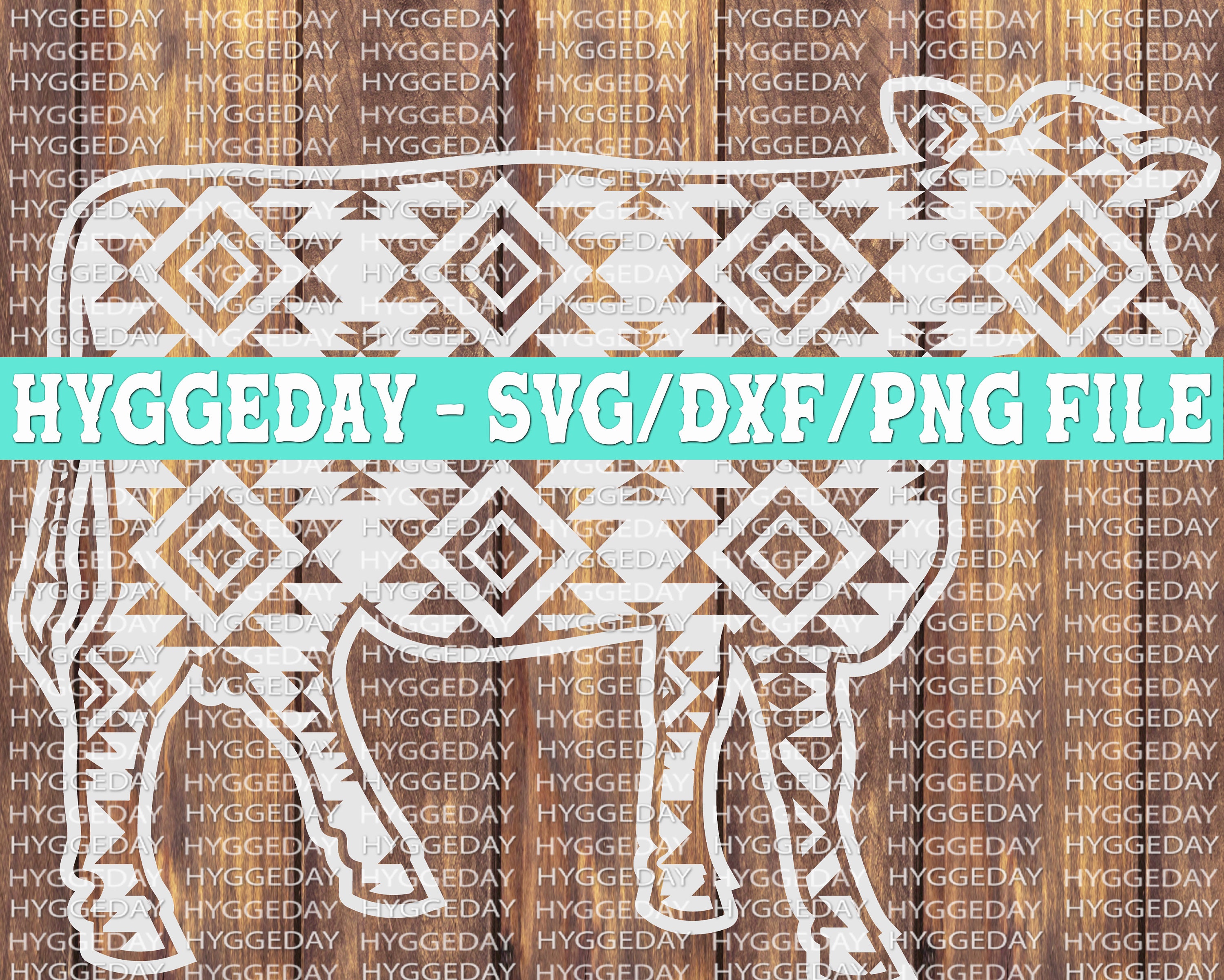 Aztec Cow Svg Dxf PNG Country Show Time Stock Show | Etsy