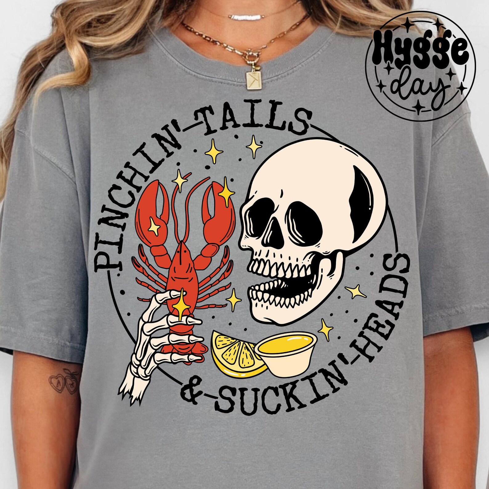 Crawfish Boil PNG: Pinchin' Tails, Suckin' Heads, Skull (digital ...