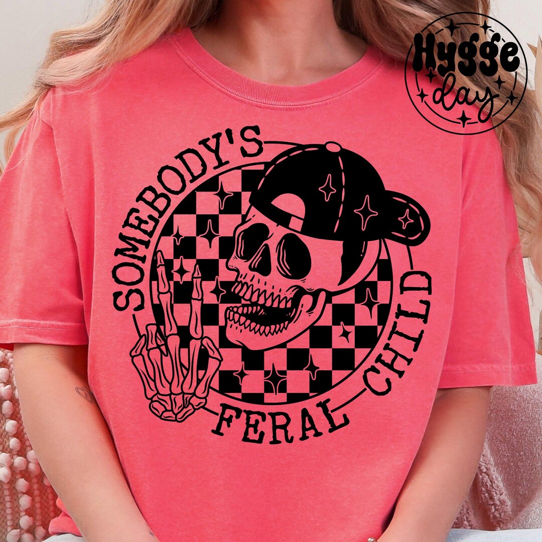 Feral Child Skellie PNG: Trendy Skull Design (digital Download - Etsy