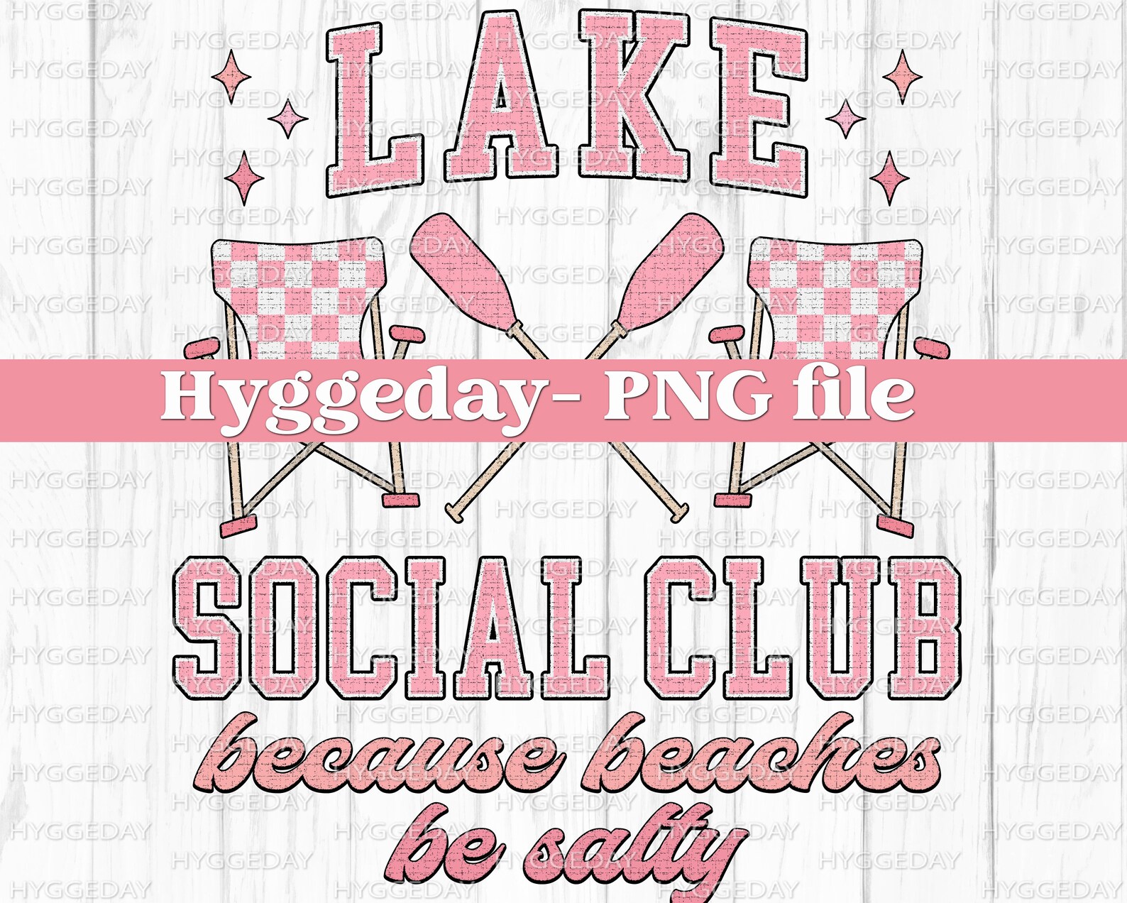 Lake Social Club PNG: Pink Checkered Design (digital Download) - Etsy