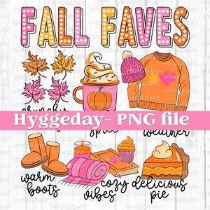 Fall Faves PNG, Digital Download, Sublimation, Sublimate Fall, Autumn ...