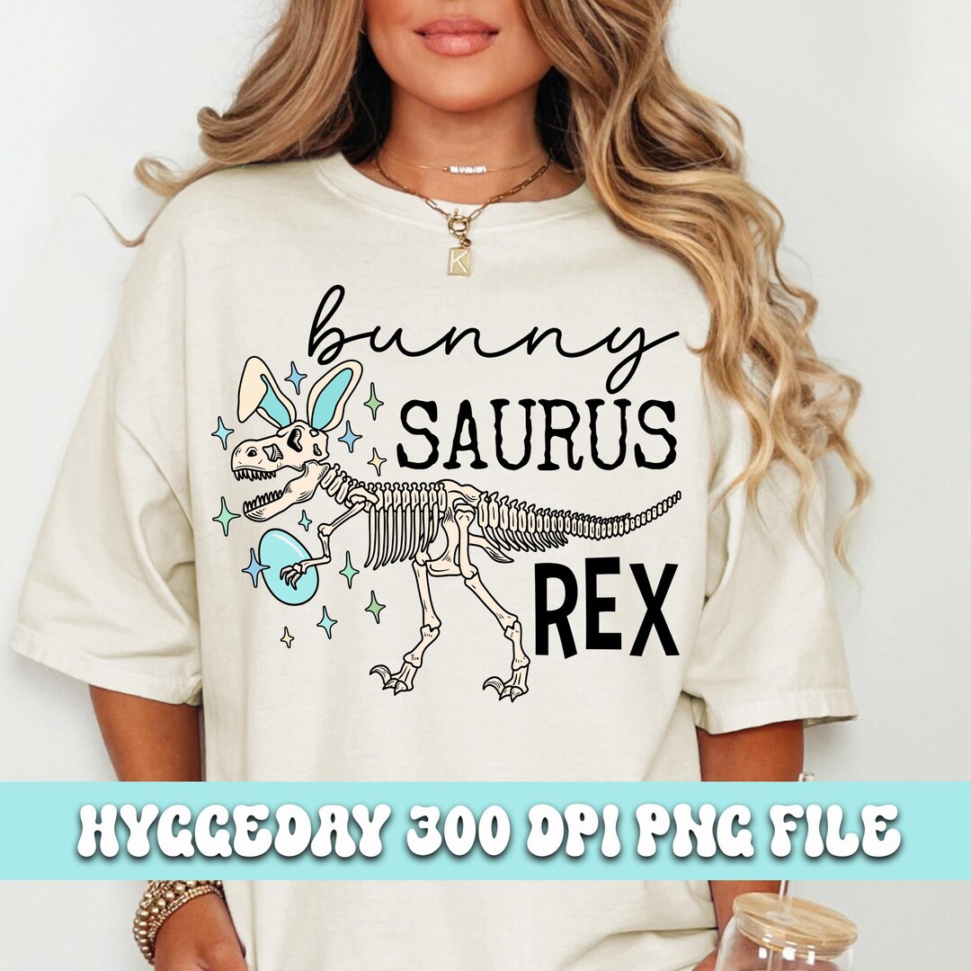 Bunny Saurus Rex PNG, Digital Download, Sublimation, Sublimate, Kids ...