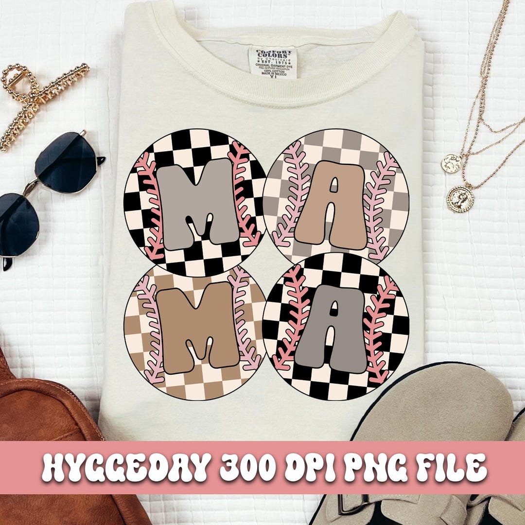 Checker Mama PNG, Digital Download, Softball, Baseball, Ballpark ...