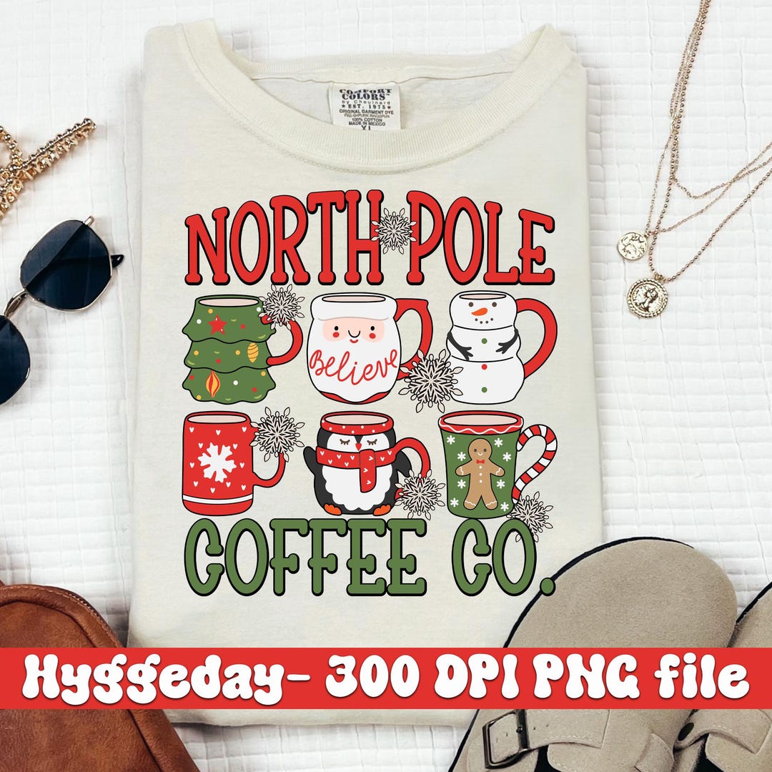 Christmas Coffee PNG, Digital Download, Sublimation, Sublimate, Merry ...