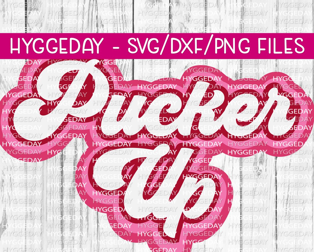Retro Pucker up Svg PNG DXF Cut File Valentines Day Hugs - Etsy