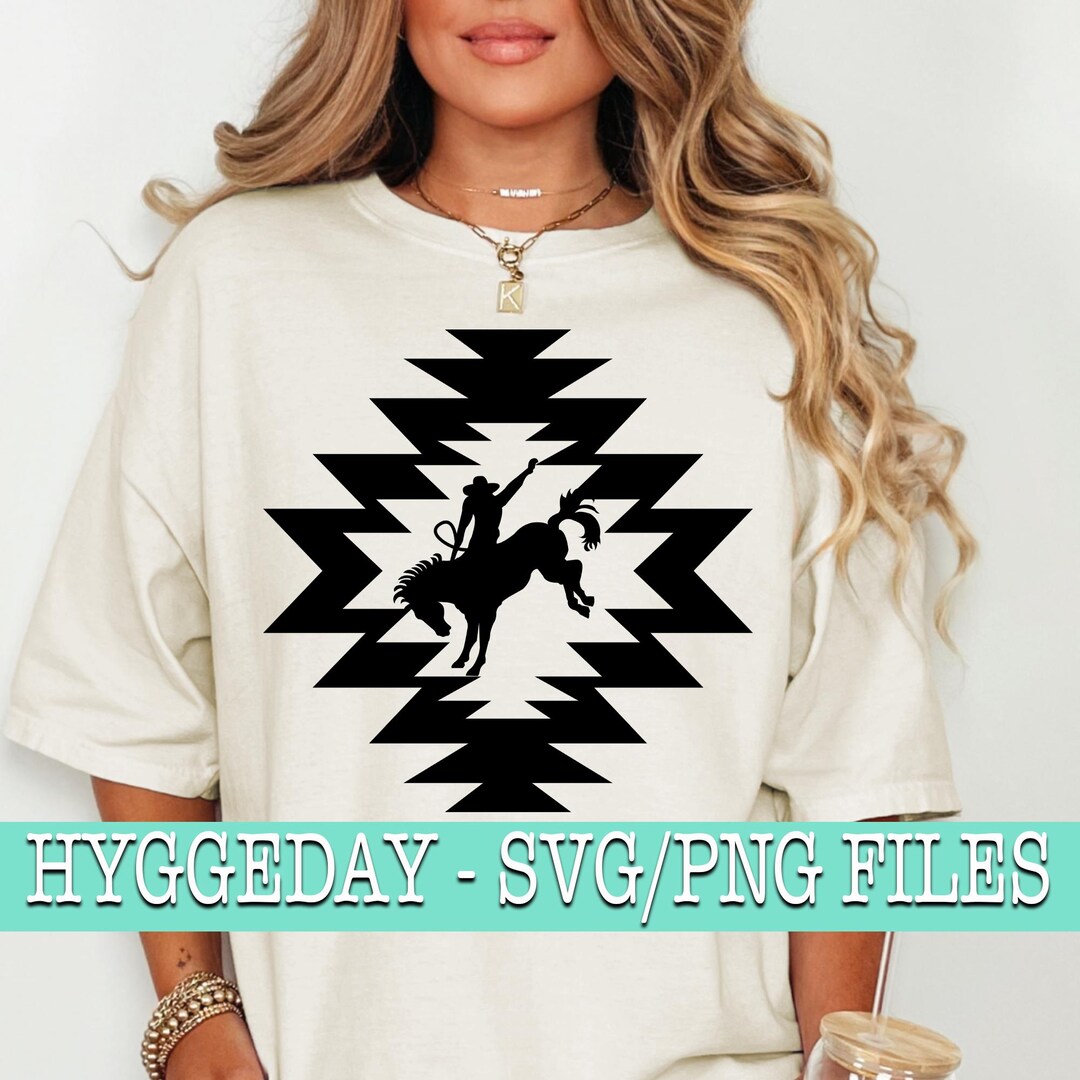 Aztec Bronc SVG DXF PNG, Digital Download, Country, Western, Horse ...
