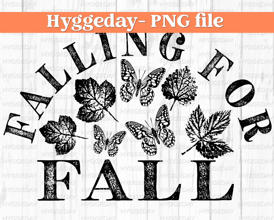 Falling for Fall PNG Digital Download Sublimation Autumn - Etsy