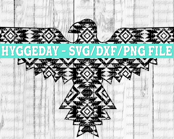 Aztec Thunderbird Svg Dxf Png Boho Svg Tribal Pattern - Etsy