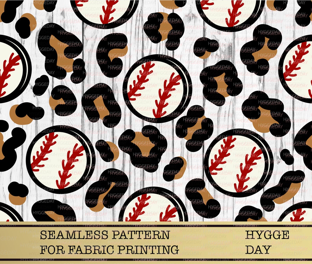 Seamless Baseball Leopard Png, Sublimate Download, Digital Paper ...