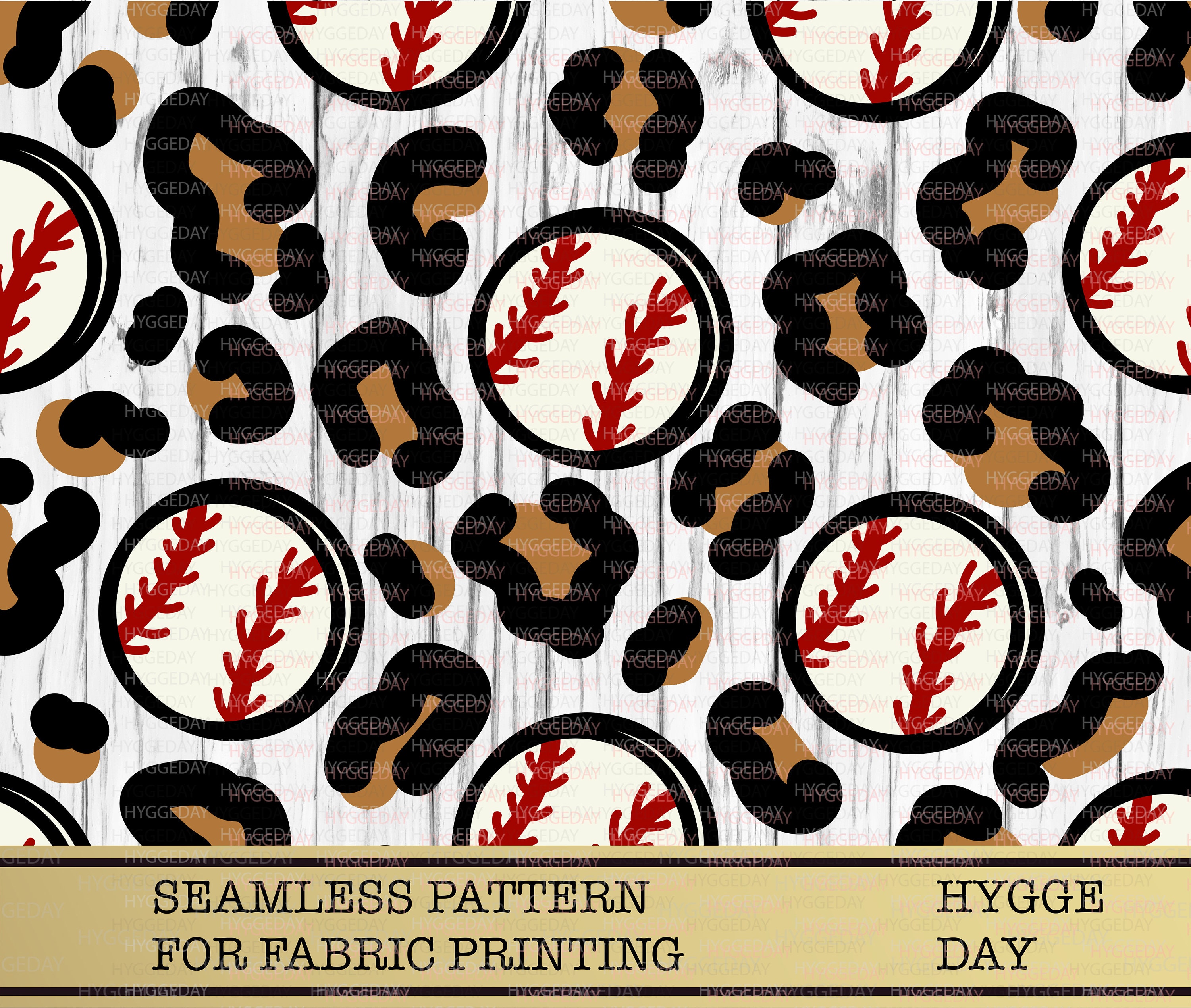 Seamless Baseball Leopard Png Sublimate Download Digital - Etsy