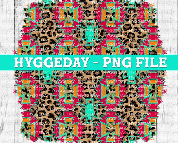 2 Aztec Cross Leopard Backgrounds PNG Sublimate Download - Etsy