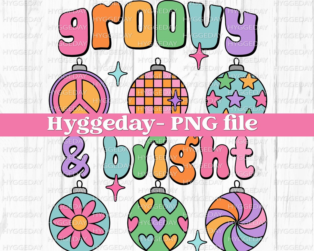 Groovy and Bright PNG Digital Download Sublimation - Etsy