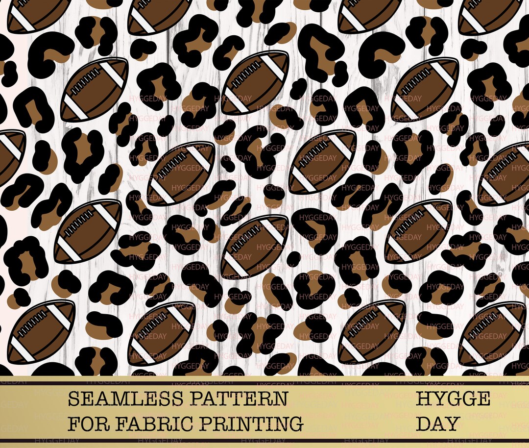 Seamless Football Leopard Png, Sublimate Download, Digital Paper ...