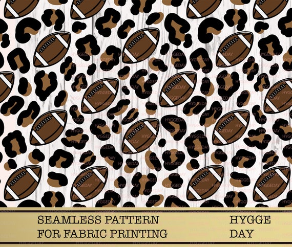 Seamless Football Leopard Png Sublimate Download Digital - Etsy