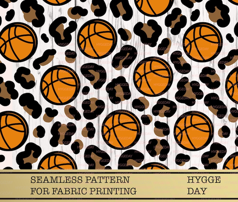 Seamless Basketball Leopard Png Sublimate Download Digital - Etsy