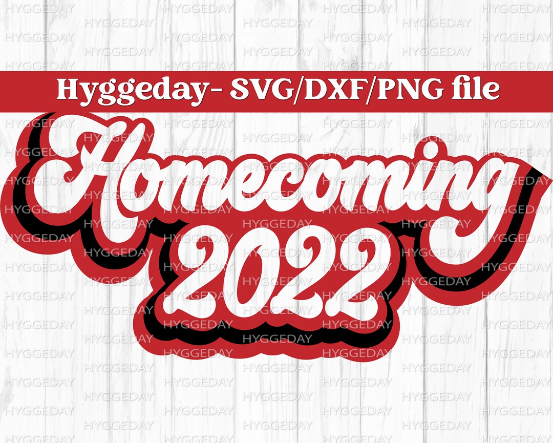 Retro Homecoming Svg Dxf PNG High School School Hoco 2022 - Etsy