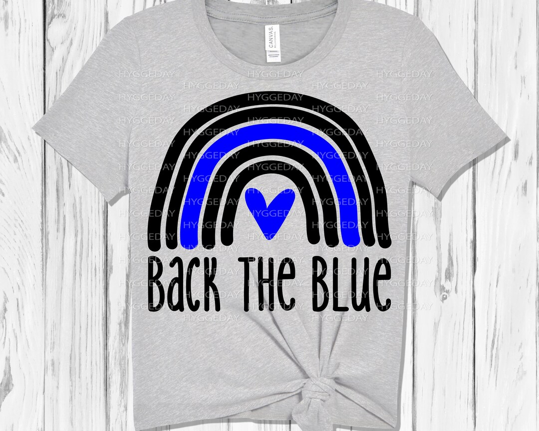 Back the Blue SVG DXF PNG, Support Police, Back the Blue, Protect ...