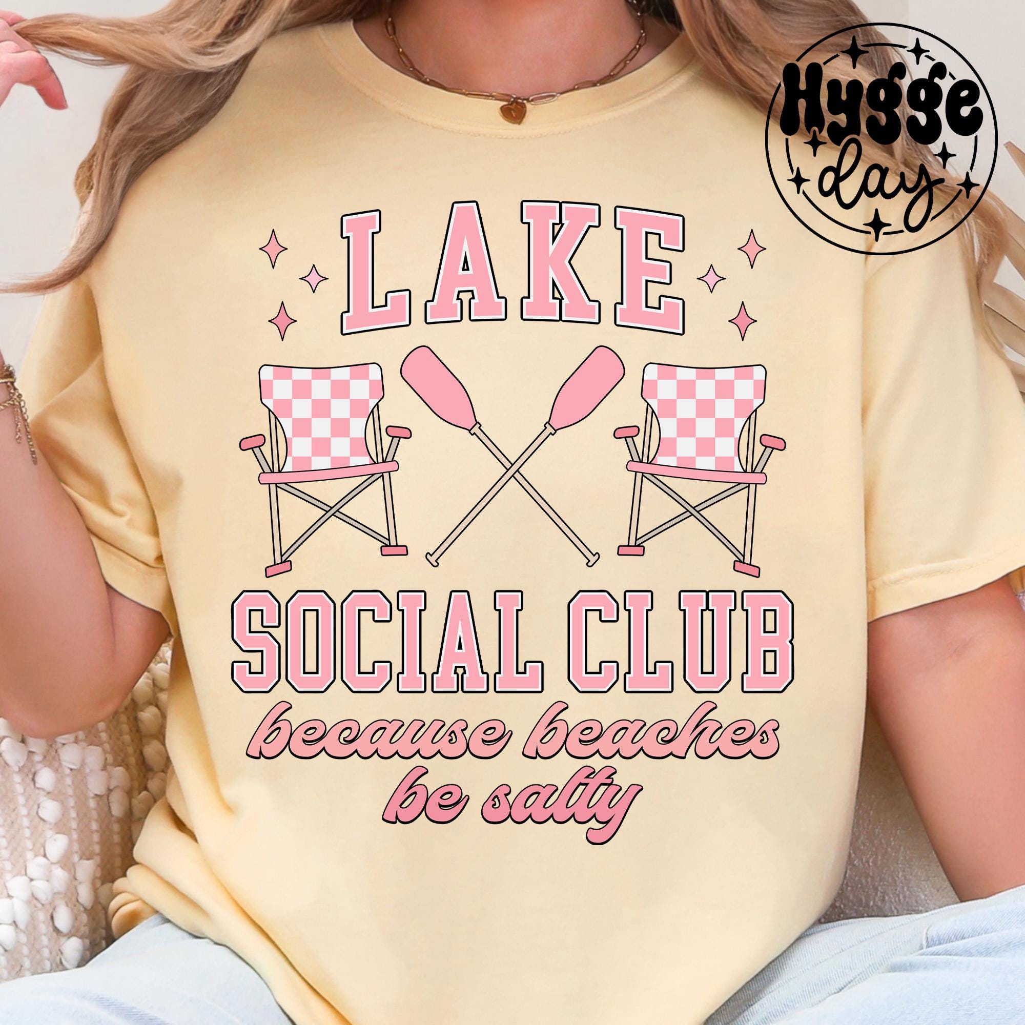 Lake Social Club PNG: Pink Checkered Design (digital Download) - Etsy