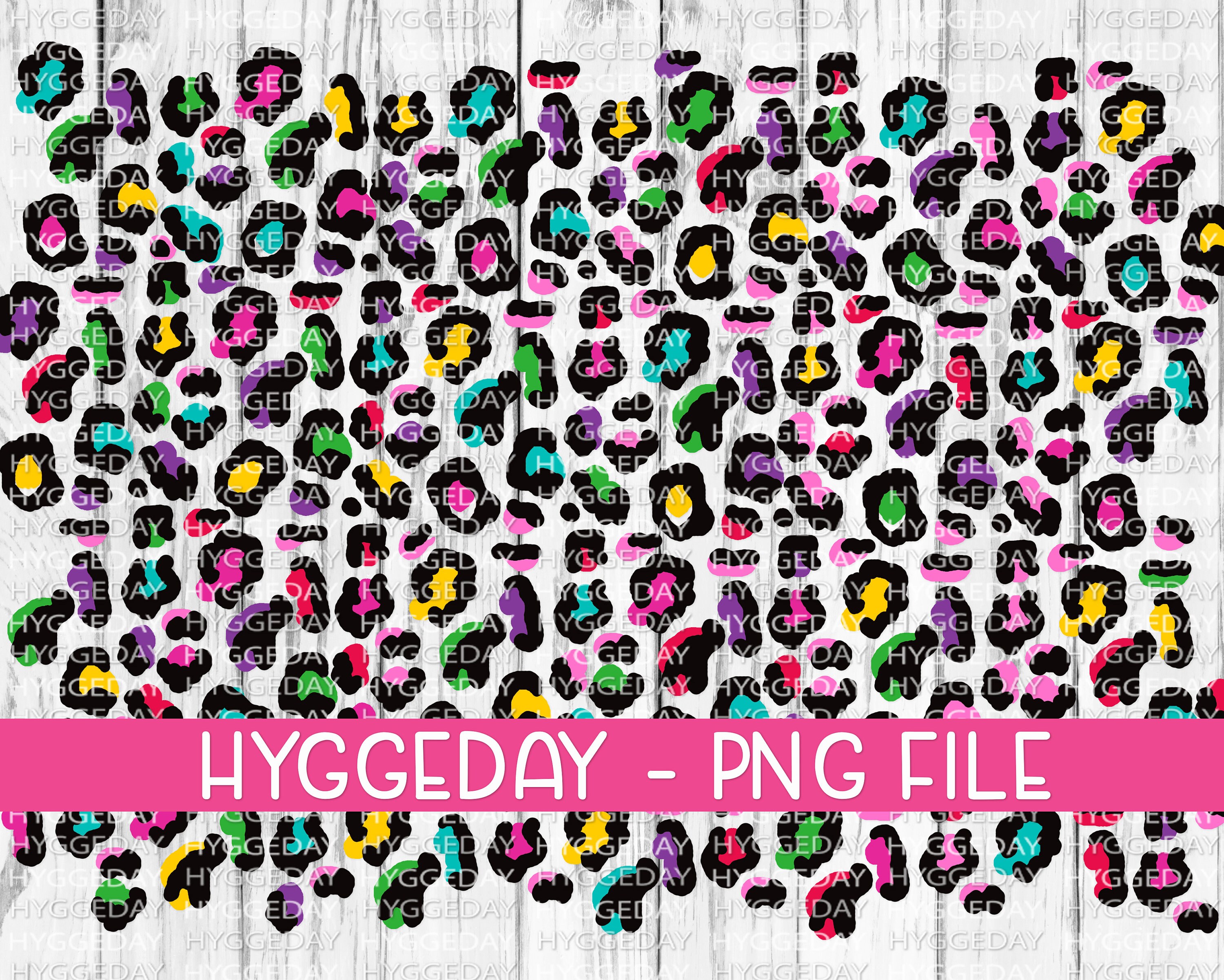 Colored Cheetah Print Background