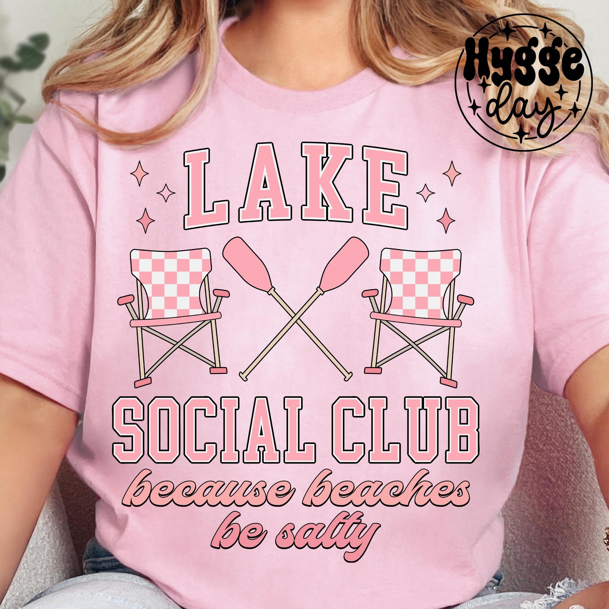 Lake Social Club PNG: Pink Checkered Design (digital Download) - Etsy