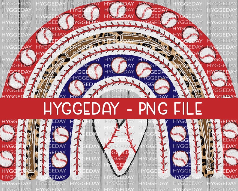 Baseball Rainbow, PNG, Digital Download, Sublimation Design, Sublimate ...