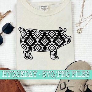 Aztec Pig Svg Dxf PNG, Country, Show Time, Stock Show, Western, Farm ...
