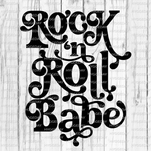 Rock SVG DXF PNG Files for Cricut Silhouette Sublimation - Etsy