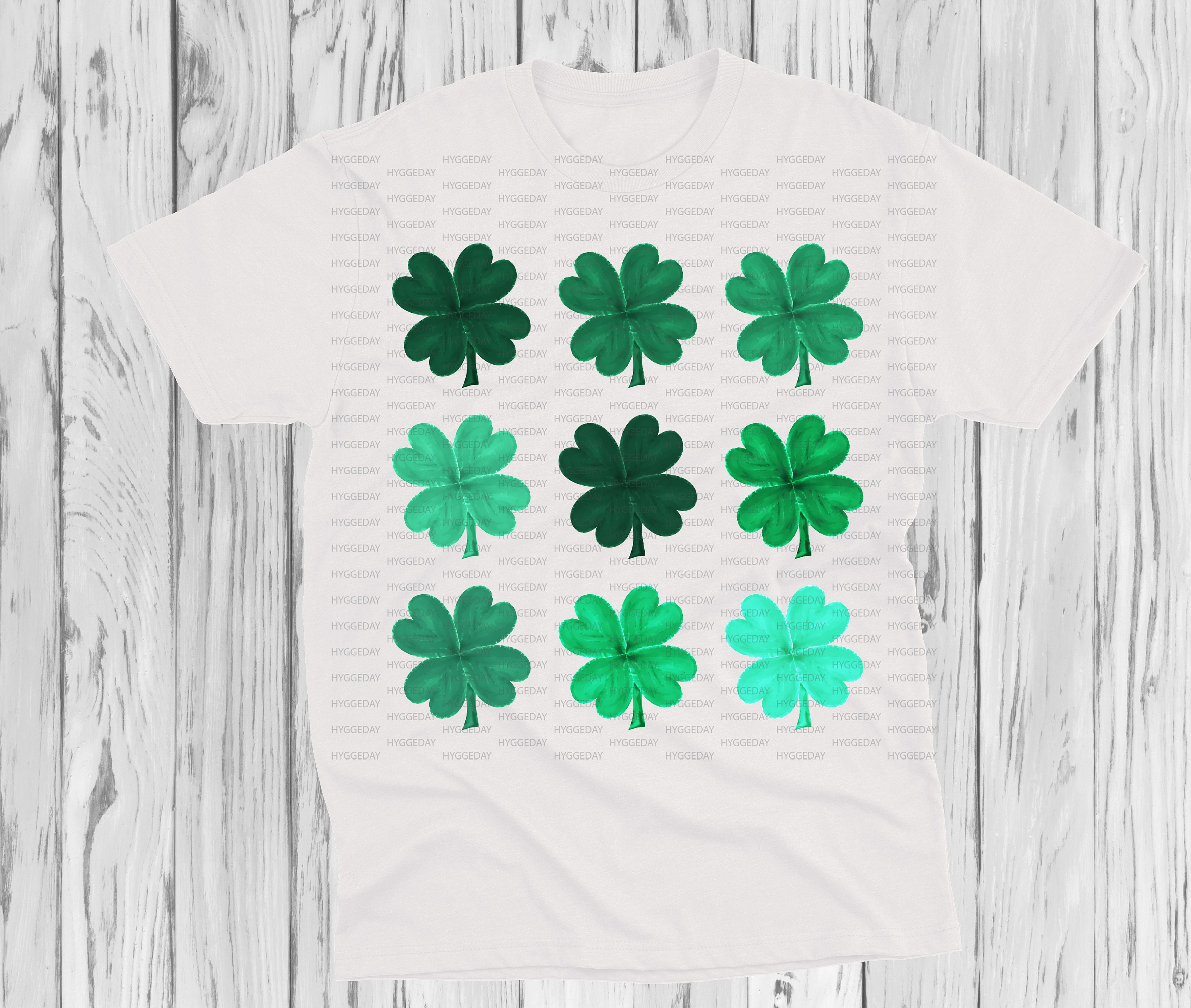 Watercolor Clovers PNG Sublimate Download St. Patrick's - Etsy